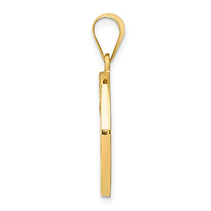 The Men's Jewelry Store (Unisex Jewelry) 14k Yellow Gold St. Matthew Pray for Us Medal Pendant (22X19MM)