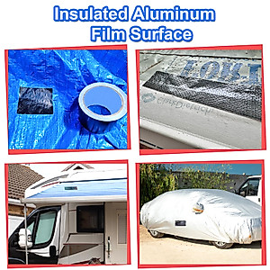 WENSSKKU RV Awning Repair Tape,Repair Tape for Tarp,Outdoor Repair Tape for Canvas,Tent, Boat Covers,Sail Tape,Tear Repair Patch Kit,UVproof Outdoor Repair Tape Heavy Duty,Waterproof,Black