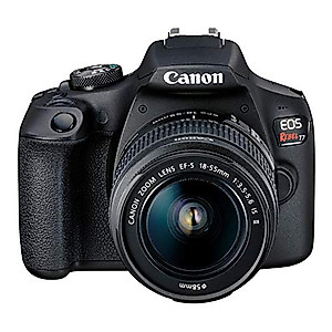 Canon EOS Rebel T7 DSLR Camera and EF-S 18-55mm is II Lens Kit with 32GB SD Card Advanced Travel Bundle