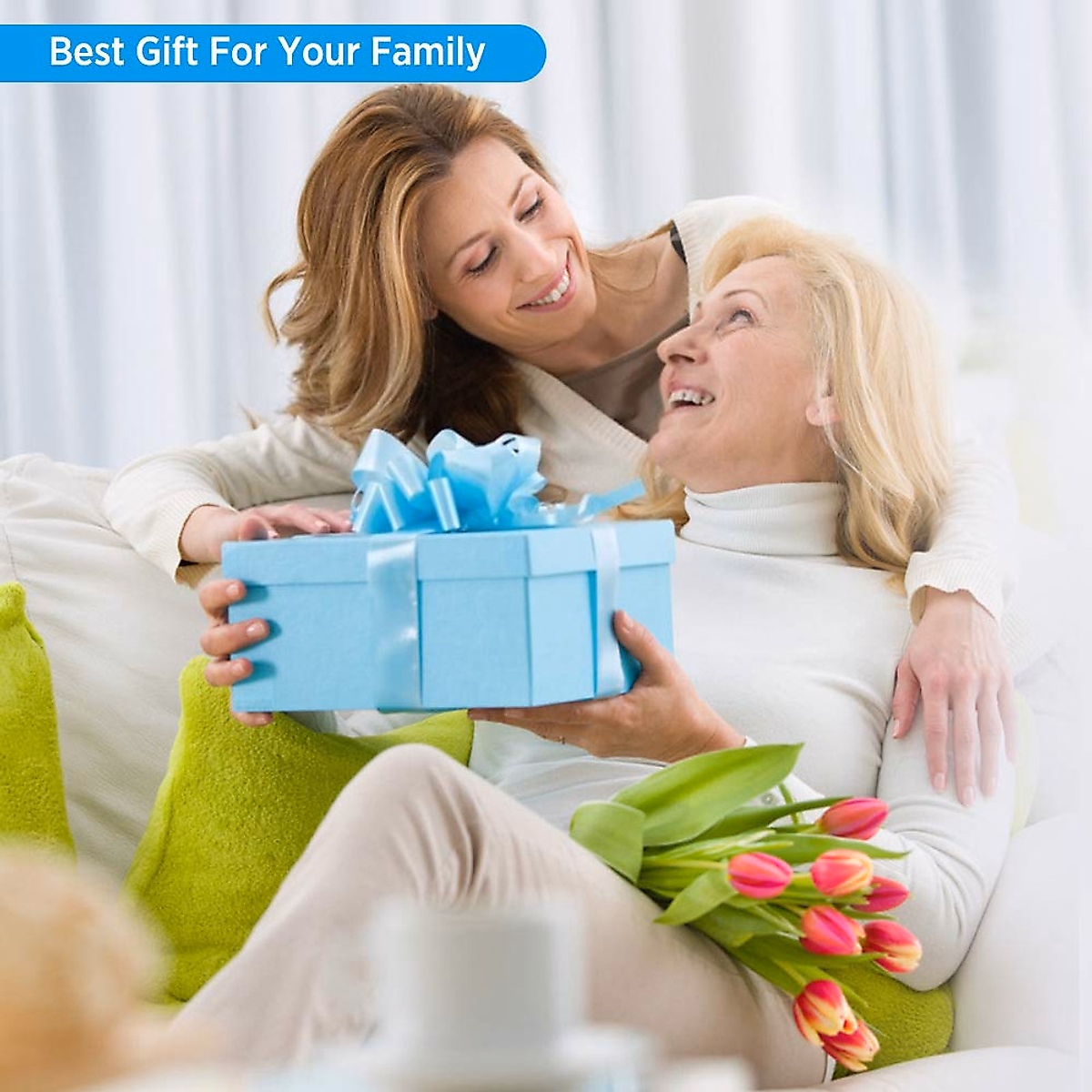 DreamSky AM FM Portable Radio Plug in Wall or Battery Operated for Home & Outdoor, Strong Reception, Large Dial Easy to Use, Transistor Antenna, Headphone Jack, Small Gifts for Seniors Elderly