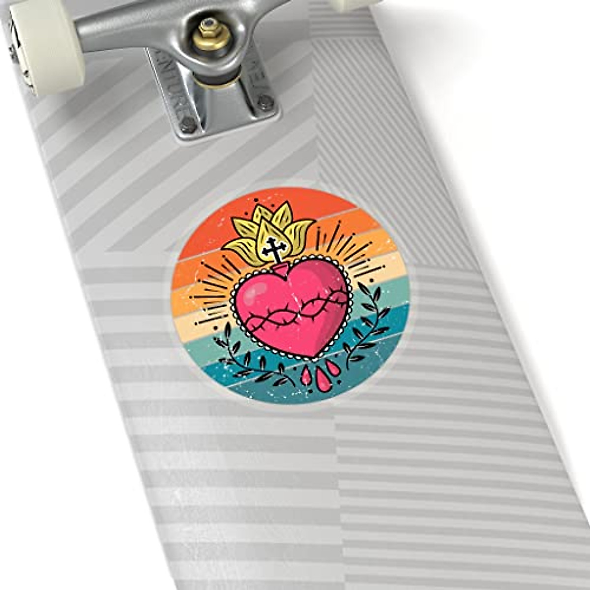 Teegarb Letter Blanket Sticker Decal Humorous Catholic Church Pastor Enthrone Priesthood Pun Hilarious Ministers Stickers for Laptop Car 6" × 6" / Transparent