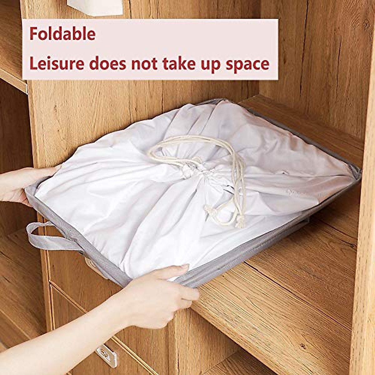 Aquarius CiCi Large Capacity Storage Bag Clothing Blanket Quilt Luggage Toy Bag with Beam Mouth Waterproof Closet Organizers and Clothes Storage Bags