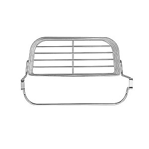 Spectrum Diversified Duo Over-The-Cabinet Towel Bar & Medium Basket, No Installation 2-in-1 Basket & Towel Bar, Under Sink Storage & Organization, Small, Chrome