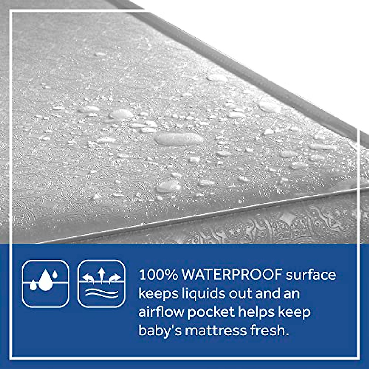 Sealy Soybean Foam-Core Waterproof Baby Crib Mattress and Toddler Mattress - Lightweight Soybean Foam-Core, Greenguard Air Quality Certified - Made in USA, 52"x28"