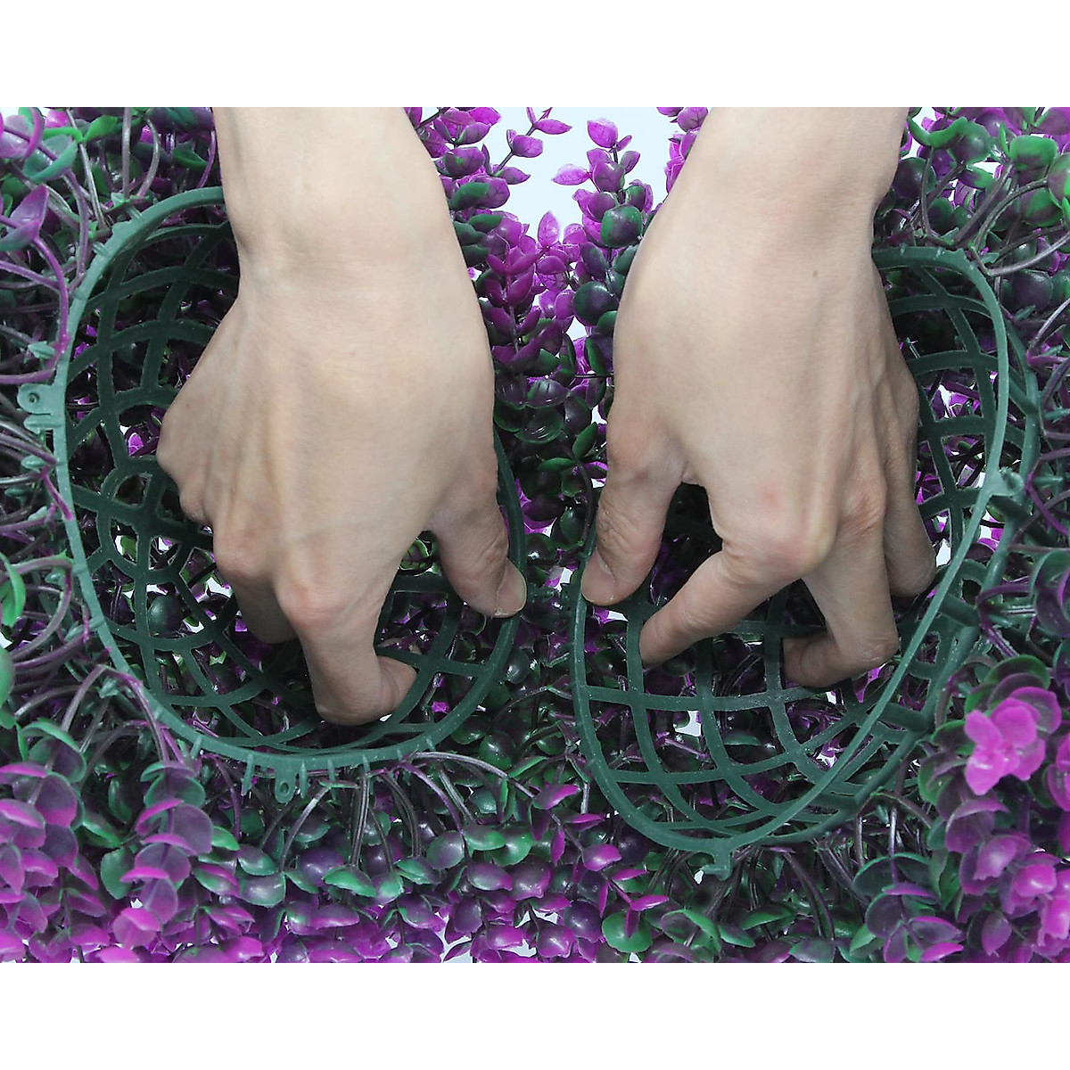 Yanunbx Artificial Topiary Trees Ball, Lifelike Plants Leaf Boxwood Decor Cone for Wedding,Home,Front Patio,Planter,Deck,Garden,Backyard,B-35cm