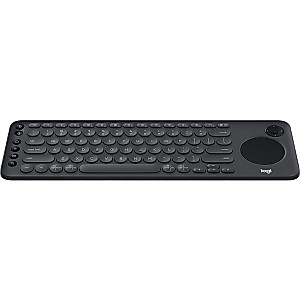 Logitech K600 TV - TV Keyboard with Integrated Touchpad and D-Pad Compatible with Smart TV - Graphite Black