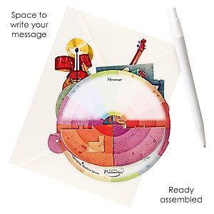 SANTORO Pirouette, 3D Pop Up Greeting Card - Music - For Her, Him, Birthday, Graduation, Thank You | Gift For Music Lovers, Musicians, Teacher