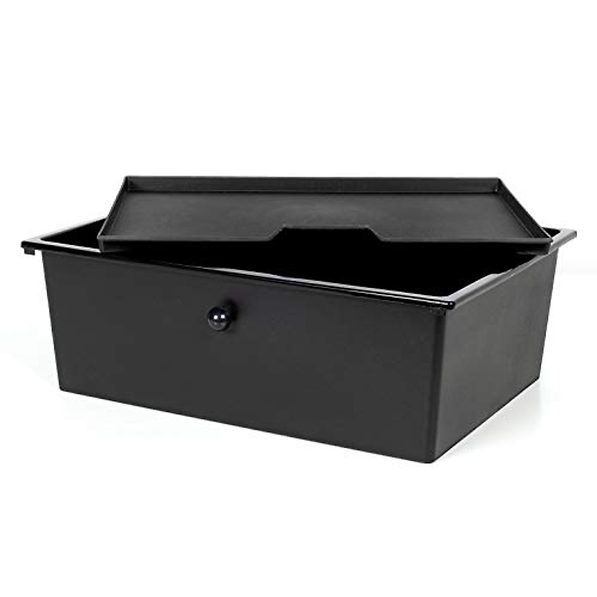 Richards Homewares Metal Frame Underbed Storage with Lids, 32.75”L x 12.2”D x 7.9”H, Requires at Least 8”H Clearance from Floor to Bed Frame, Black, 2-Drawer