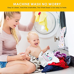 Waterproof Fitted NUKLOR Crib Mattress Pad and Toddler Crib Mattress, Protective Baby Crib Mattress Cover, Bedding Sets Breathable and Hypoallergenic for Boys and Girls (27.5'' x 52'' x 6'' 1Pack)