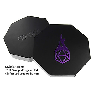 Forged Dice Co. Dice Tray Arena Rolling Tray and Storage Compatible with Any dice Game, D&D and RPG Gaming (Purple)