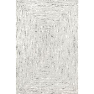 nuLOOM Wynn Braided Indoor/Outdoor Area Rug, 4x6, Ivory