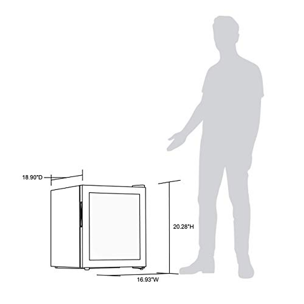 NewAir Wine Cooler and Refrigerator | 23 Bottle Capacity | Freestanding/Built-in Countertop Wine Cellar in Stainless Steel with UV Protected Glass Door