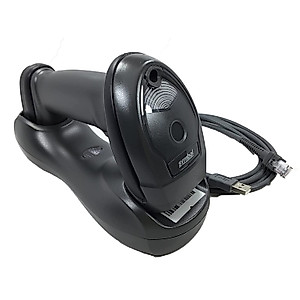 Zebra Symbol LI4278 Cordless Linear Imager Bluetooth Barcode Scanner, Twilight Black - Wireless, 547 scan/s1D, LED with Universal Docking Charger Cradle Standard Base - LI4278-SR20007WR JTTANDS