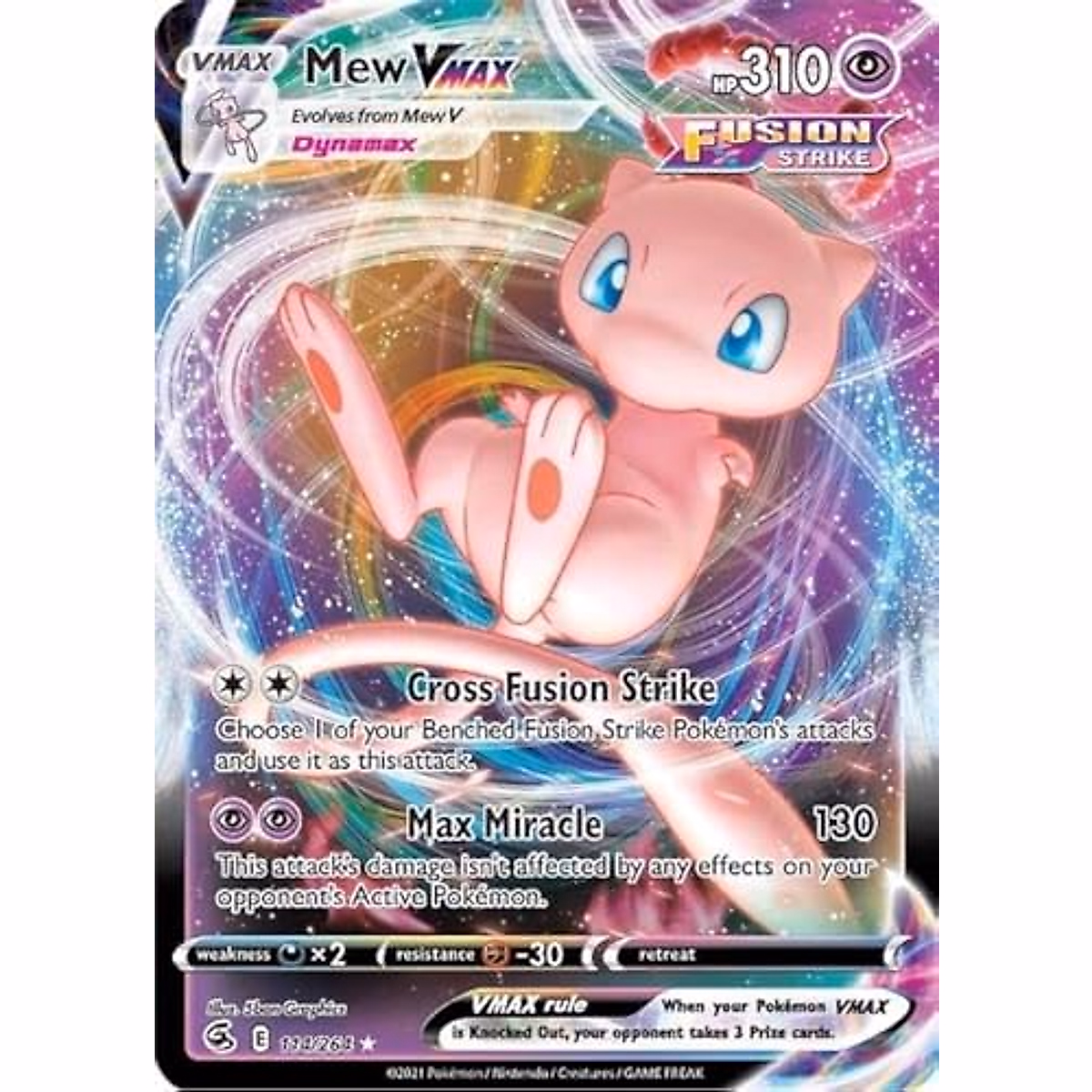 Mew VMAX - 114/264 - Ultra Rare - Sword & Shield - Fusion Strike