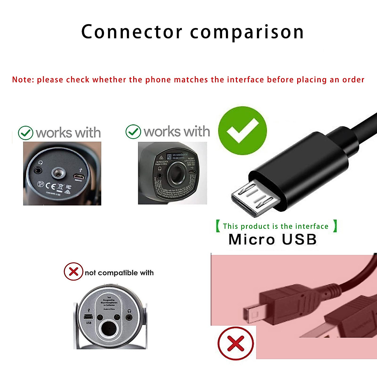 10FT Micro USB Charging Cable Cord for Samsung Galaxy Note 4 5, Tab A,E 8.0,S2,Tab 3 4 10.1 9.7 8.0 7.0 10.1, SM-T280 350 580 113 377 560 713 230 530 Tablet, Note 4 5, S7 S6 J7 J3 Micro USB Power Cord