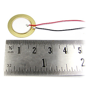 YQBOOM 15Pcs 20mm Piezo Discs with Leads Mic Drum Trigger Acoustic Pickup CBG Guitar