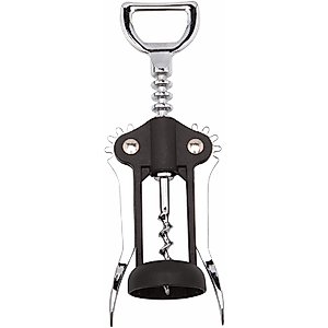 J&V TEXTILES Wine Opener, Zinc Alloy Premium Wing Corkscrew Wine Bottle Opener with Multifunctional Bottles Opener