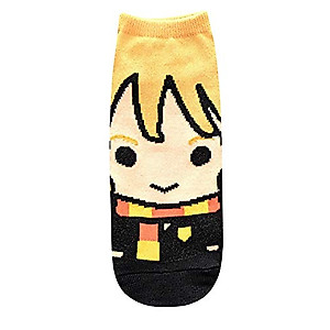 Harry Potter Cute Chibi Character Art Juniors/Womens 5 Pack Ankle Socks