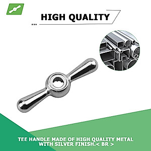 PP806-15 01-5097 Metal Outside Faucet Hose Bibb Tee Handle,Spigot Handle Replacement,Lawn Hose Nozzle Tee Handle,Hose Tap Tee Handle,Hose bib Handle Replacement,12 Point Broach(4pack)