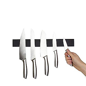 Magnetic Knife Rack - Black Rubber (Pack of 1)