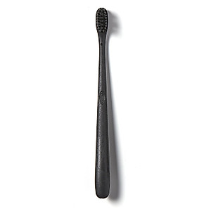 Hello Charcoal Infused Soft Bristle Toothbrush, Black, BPA Free, Vegan, Plant Based Handle, 1 Count (Pack of 6)