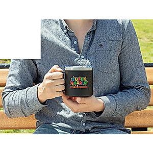 YACO STORE 14oz Mug- SuperDaddio | Gifts for Dad Who Wants Nothing - Dad Gifts from Daughter Son - Birthday Gifts for Dad - Step Dad Gifts - Best Dad Ever Gifts - Super Mario Gifts
