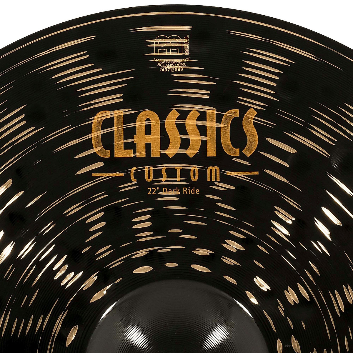 Meinl 22" Ride Cymbal - Classics Custom Dark - Made in Germany, 2-YEAR WARRANTY (CC22DAR)