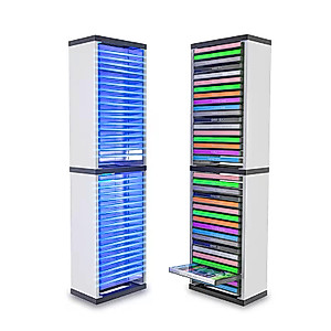 ECHZOVE Game Card Box Storage Stand for PS5 Xbox Games, Storage Tower for Xbox Game Card Box Holder Vertical Stand - for Video Games 36 PCS
