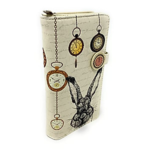 Shag Wear Pocket Watch Rabbit Wallet for Women Beige