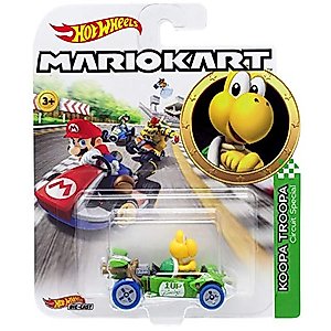Hot Wheels Yellow Koopa Troopa Mariokart Character Car Diecast 1:64 Scale