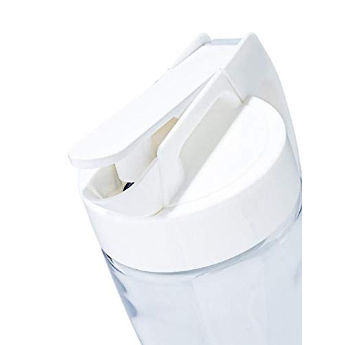 Lustroware Easy Care One-touch Airtight Pitcher 2.2QT (71oz) for Hot or Cold Liquids | High Heat Resistant, Leak Proof & Space Saving | Made in Japan