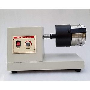 Yantra 110 V Laboratory Ball Mill 2 kg Motor Driven Heavy Duty with 10 Big Stainless Steel Balls (15 mm) and 35 Small Stainless Steel Balls (8 mm)