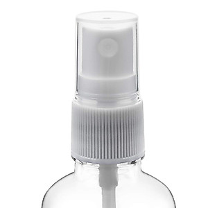 Hydior 2oz Clear Glass Spray Bottles for Essential Oils, Small Spray Bottle with Plastic Sprayer - Set of 3