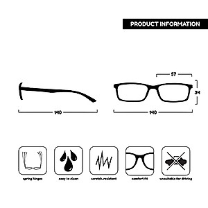 OPULIZE See Reading Glasses 3 Packs with Blue Light Blocking Narrow Frame Spring Hinges Improve Sleep Computer Gaming Transparent Blue Purple Turquoise Mens Womens BBB9-35Q +3.50