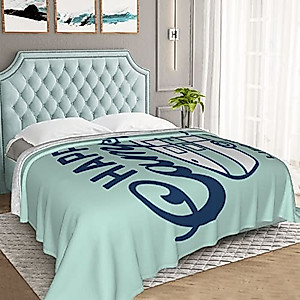 Fleece Throw Blanket Camp Plush Throw Blanket for Couch Sofa Bed Women Blanket (50"x40")