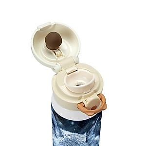 Kids Water Bottle Wolf Canis Lupus Eyes View Stainless Steel Travel Mug for School Lunch Vacuum Insulated Cups Flask with Locking Push-Button Lid (17 oz)