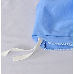 Colourful Snail 100-Percent Natural Washed Cotton Duvet Cover Set, Ultra Soft and Easy Care, Zipper Closure, Corner Ties, Simple Bedding Style, King, Blue (Comforter Not Included)