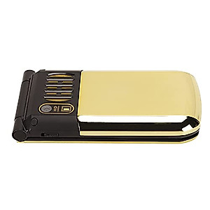 Zyyini G9000 Unlocked Flip Phone, 2.4inch Big Buttons Big Fonts Flip Mobile Phone for Seniors, Dual SIM Card, Loud Volume Speaker, with LED Flashlight, 4800mAh Battery, Gold