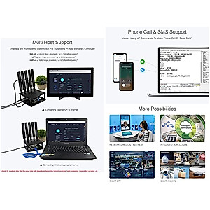 Waveshare SIM8200EA-M2 5G HAT with Antennas 5G/4G/3G Support Snapdragon X55 Onboard Multi Mode Multi Band Applicable for Regions with 5G Sub-6G Signal Coverage