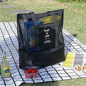 Yealise Family Picnic Bag Camping Travel Storage Handbag Portable Multipurpose Beach Bag