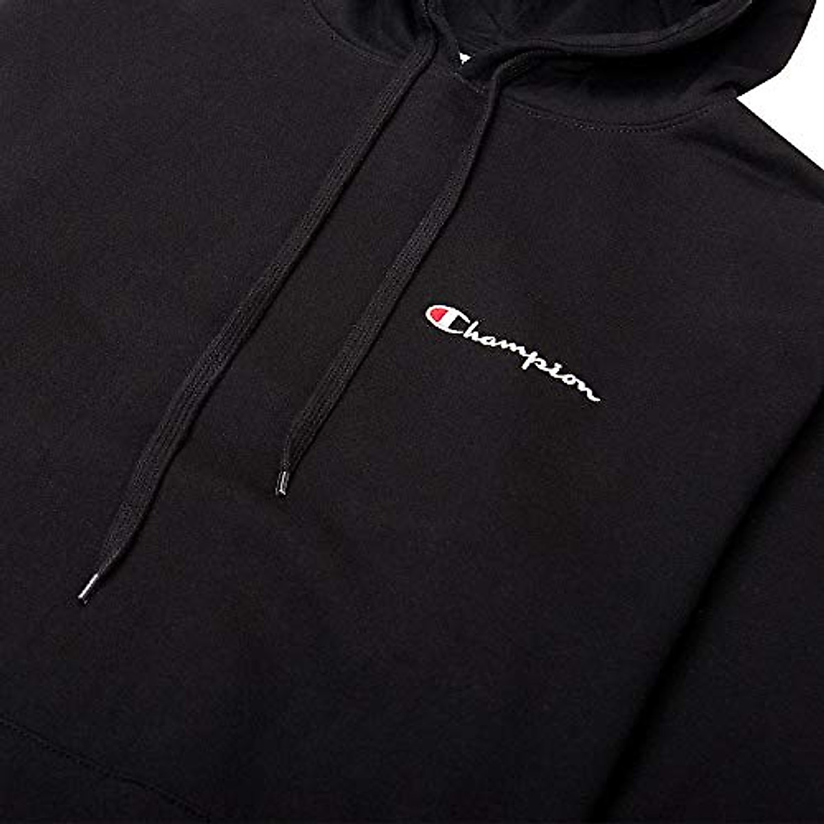 Champion Mens Big & Tall Embroidered Pullover Hoodies Sweatshirt Black XLT