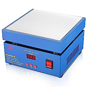 Soiiw Upgraded 110V 850W Soldering Hot Plate LED Microcomputer Electric Preheat Soldering Station Welder Hot Plate Rework Heater Lab 200X200mm Plate