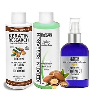 Keratin Hair Treatment Plus the Power Of Healing keratin and Argan Oil Powerful combination