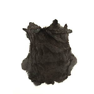 SLC Genuine Earth Tone Rabbit Pelt for Décor & Crafts, Single Genuine Fur Hides