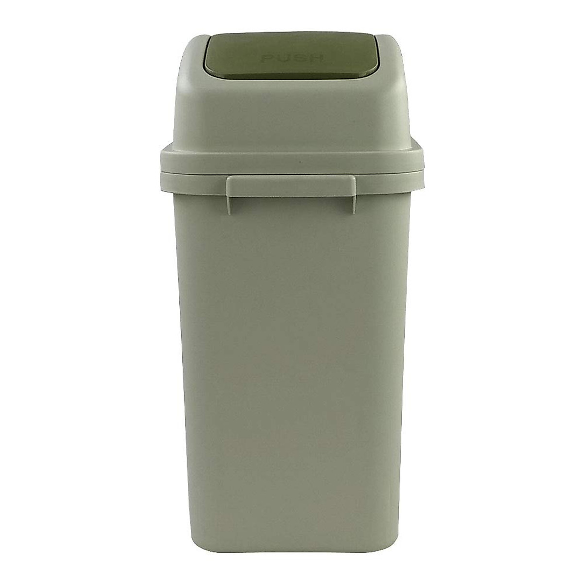 Ortodayes 1.8 Gallon Plastic Trash Can with Lid, Desktop Trash Bin (Green)