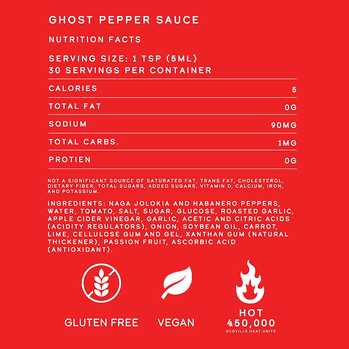 Elijah's Xtreme Ghost Pepper Hot Sauce, Handcrafted Award Winning Blend of Ghost Peppers, Habanero Garlic & Lime, Extreme Heat & Flavor