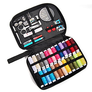 IRDFWH 24 Rolls of Thread Sewing Box Set Multifunctional Sewing Kit Sewing Sewing Thread Box Storage Box