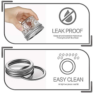 VERONES Mini Mason Jars, Mason Jars 4 oz With Regular Lids, Ideal for Jam, Honey, Wedding Favors, Shower Favors, DIY Spice Jars, 25 PACK, Extra 20 Lids