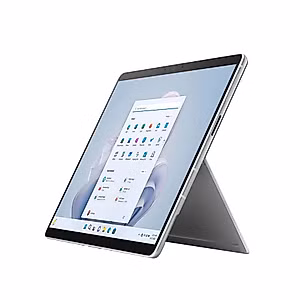 Microsoft Surface Pro 9, 13.3" Touchscreen 2-in-1 Tablet, 12th Gen Intel Core i7-1255U, Intel Iris Xe Graphics, 16GB DDR5 RAM, 256GB SSD, Windows 11h, Platinum, Device Only, with MTC Stylus Pen