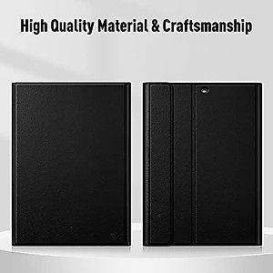 FINTIE Keyboard Case for iPad 6th / 5th Generation (2018/2017), iPad Air 2 / Air 1 (9.7 Inch) - Slim Shell Stand Cover w/Magnetically Detachable Wireless Bluetooth Keyboard, Black